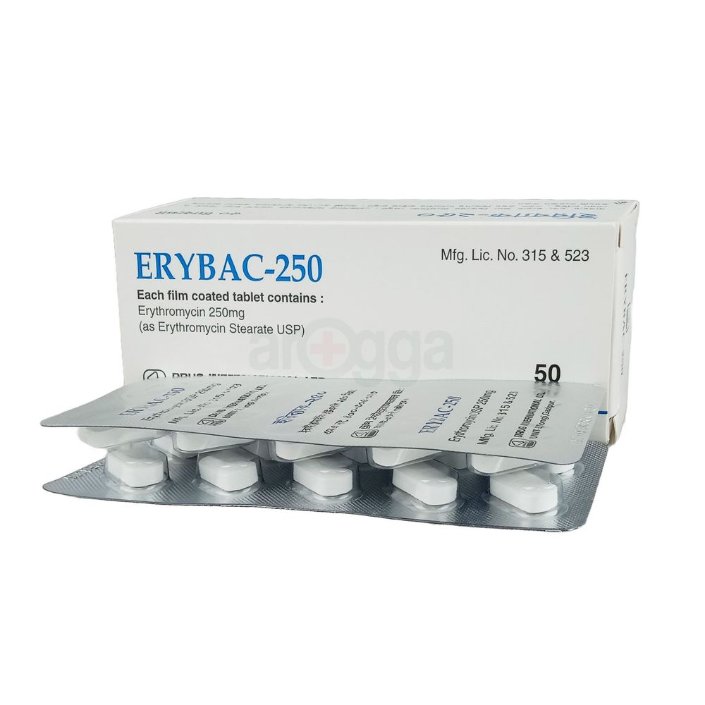 Erybac 250mg Tablet - Arogga Online Pharmacy