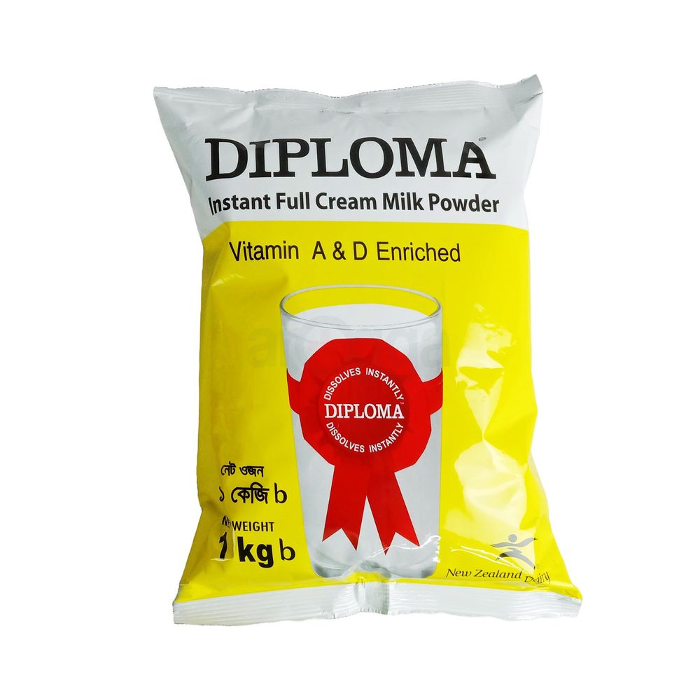 Diploma Instant Full Cream Milk Powder 1kg - Arogga Ltd