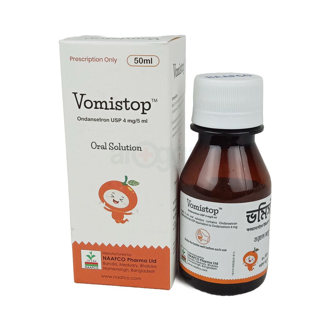 Vomistop 4mg/5ml syrup - Arogga Online Pharmacy