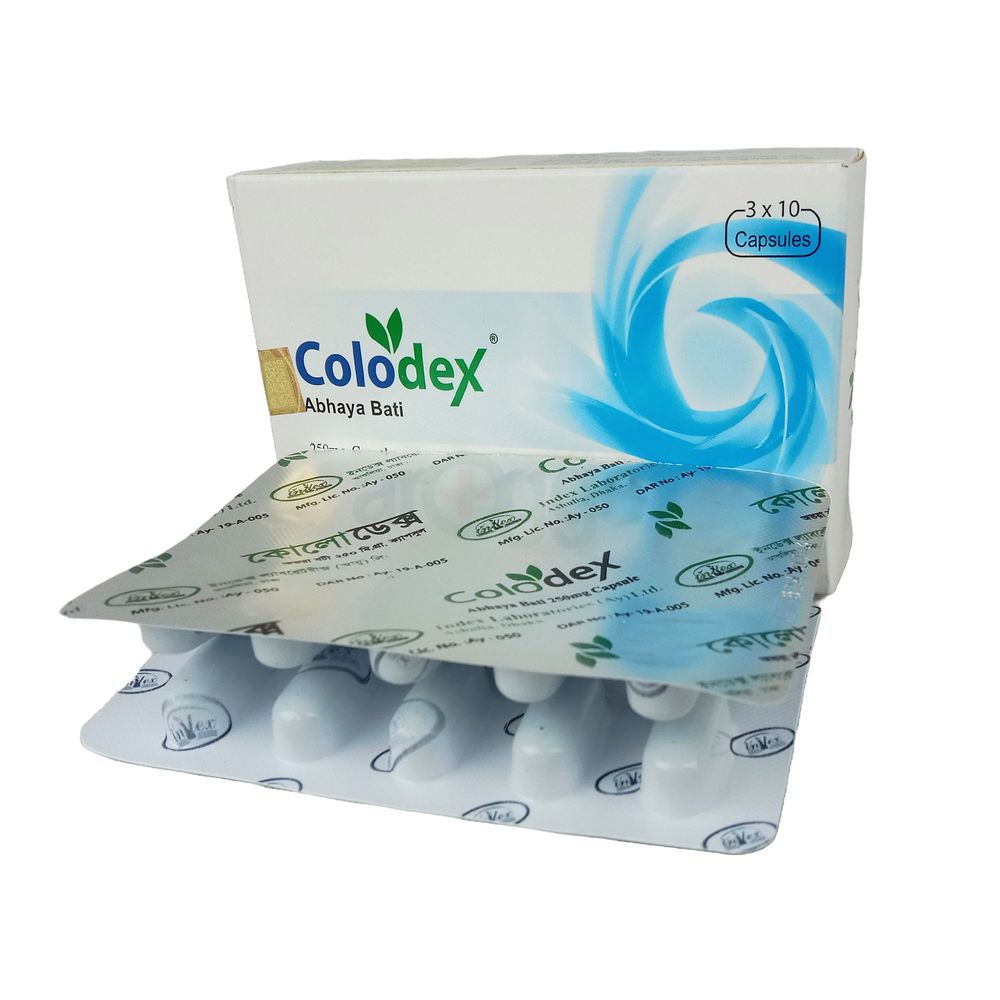 Colodex 250mg capsule - Arogga Online Pharmacy