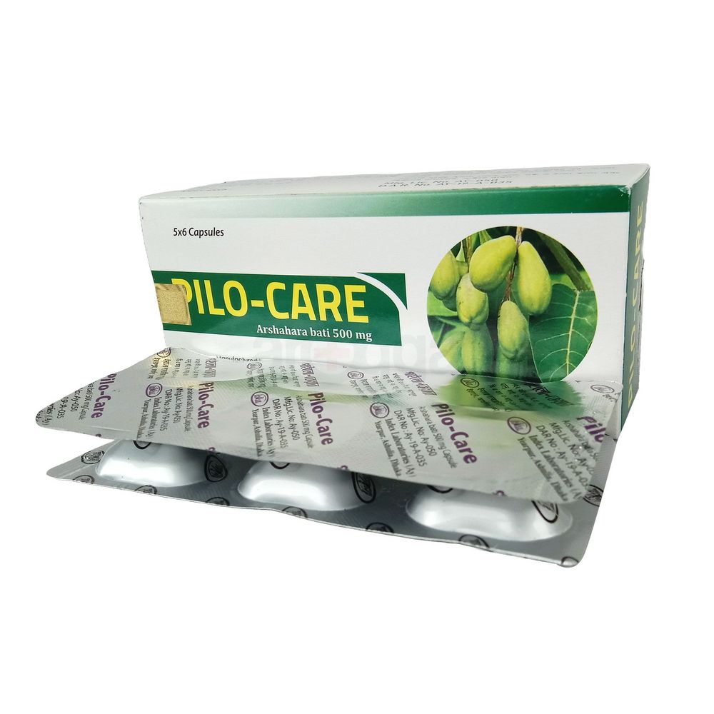 Pilo-Care 500mg capsule - Arogga Online Pharmacy