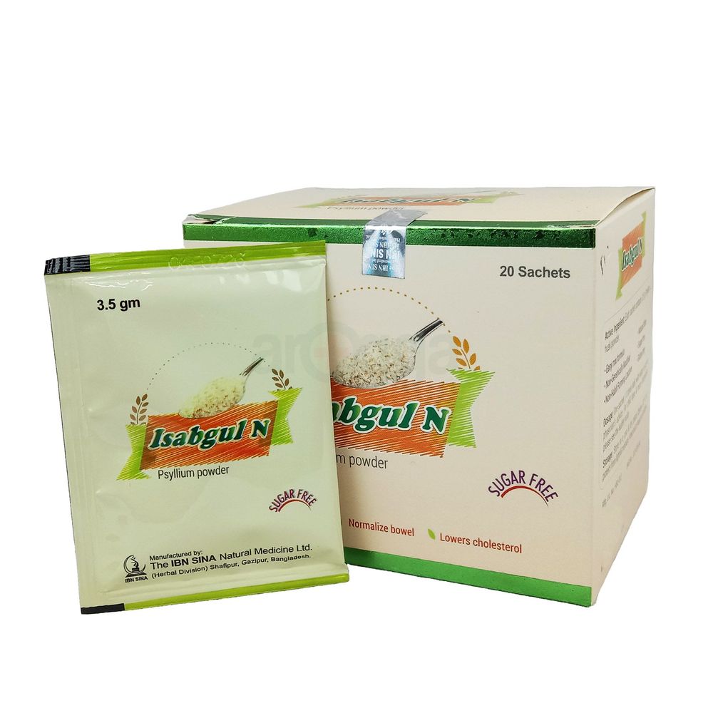 Isabgul N 3.5gm powder - Arogga Online Pharmacy