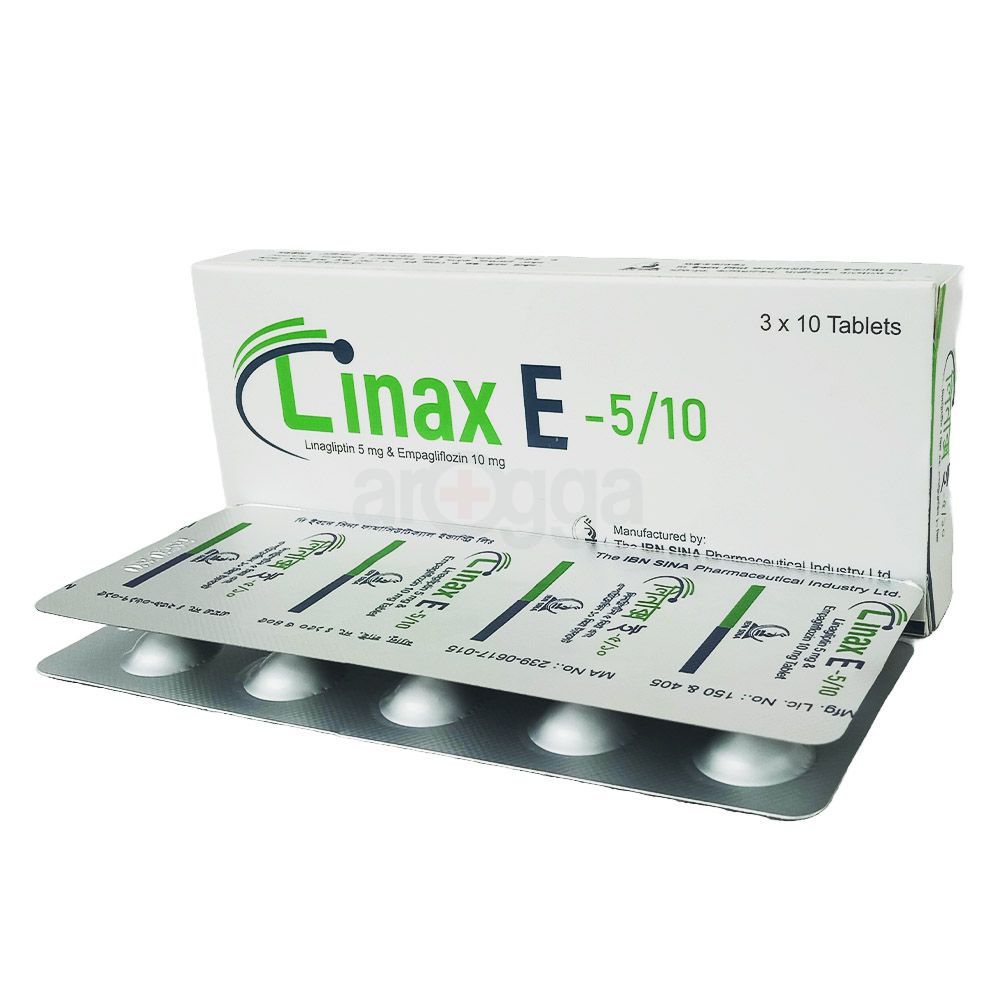 Linax E 5/10mg+5mg tablet - Arogga Online Pharmacy