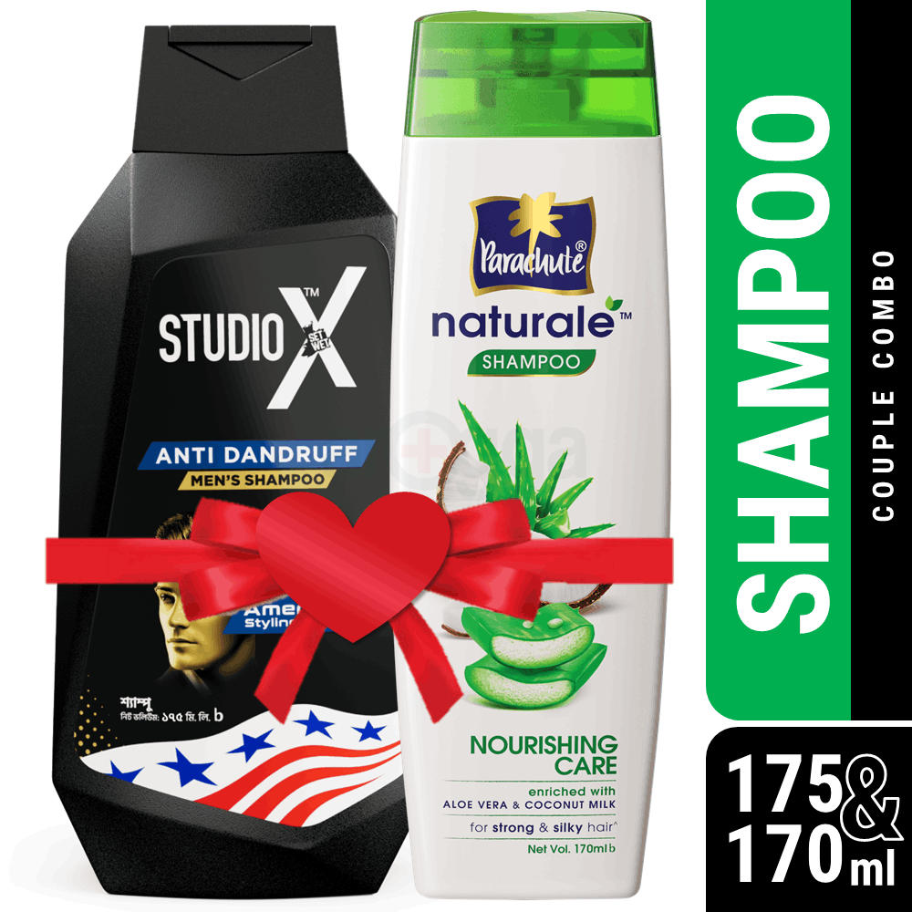 Couple Combo (Shampoo) - Studio X Anti Dandruff Shampoo for Men 175ml ...