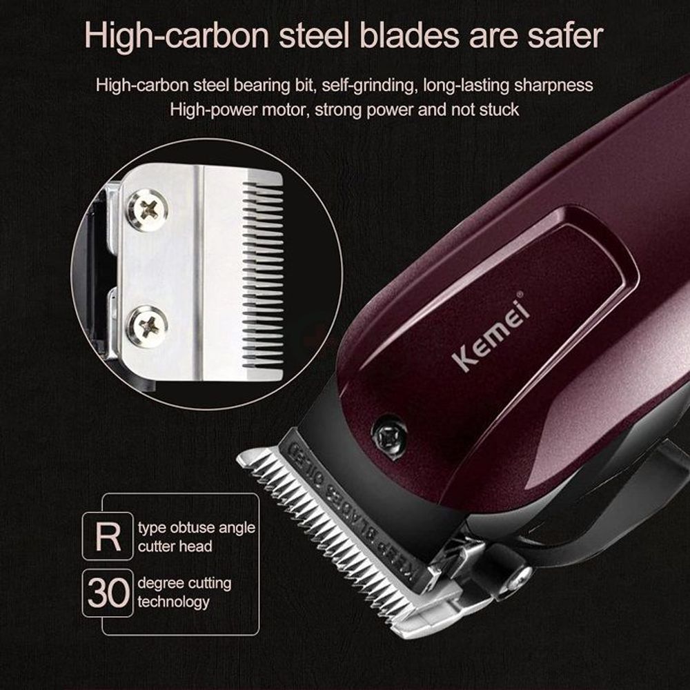 Kemei KM-2600 Professional Cord Cordless Hair Clipper Beard Trimmer for ...