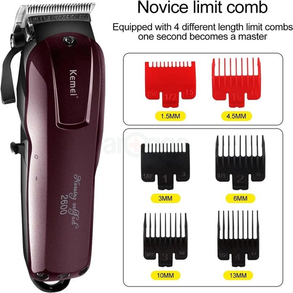 Kemei KM-2600 Professional Cord Cordless Hair Clipper Beard Trimmer for ...
