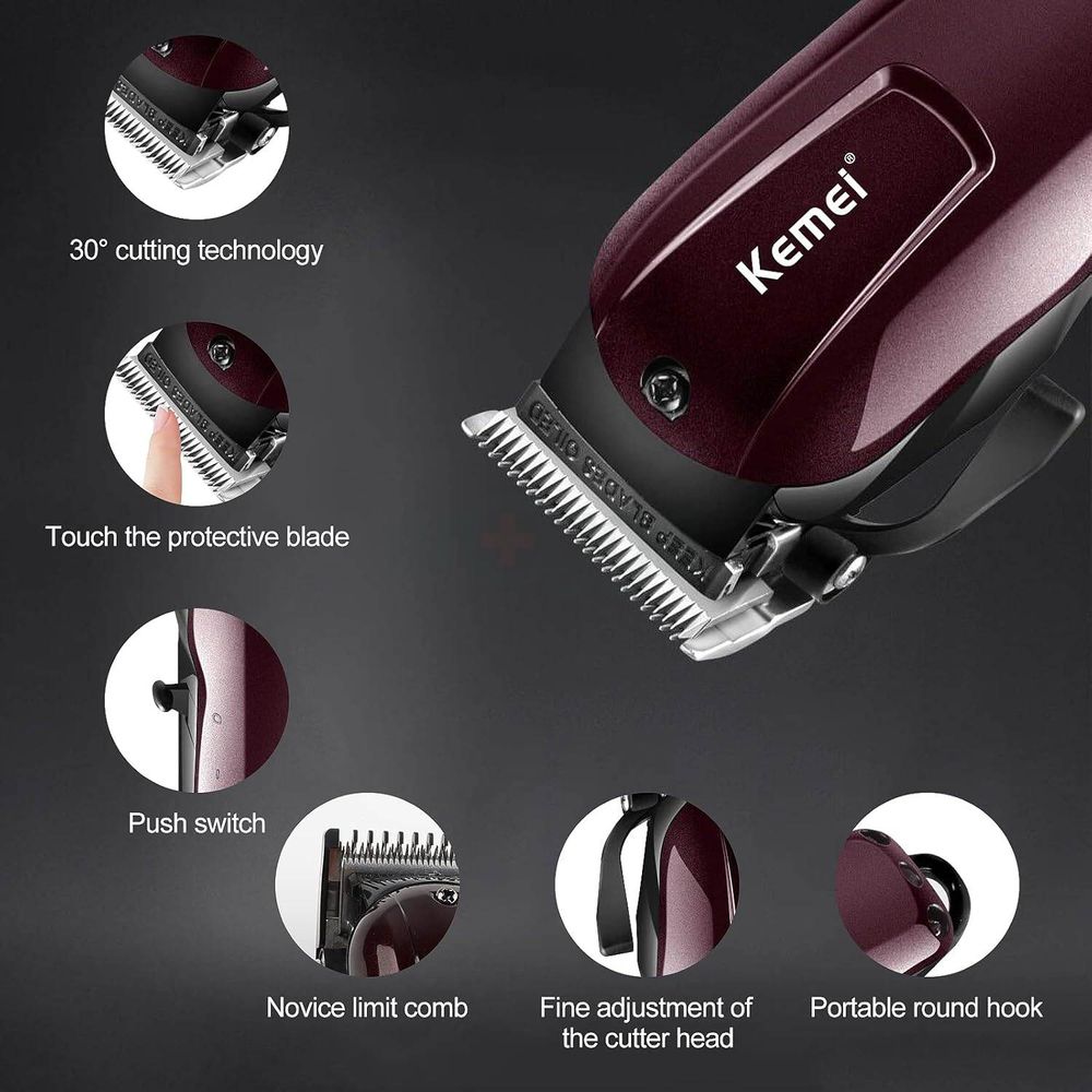 Kemei KM-2600 Professional Cord Cordless Hair Clipper Beard Trimmer for ...