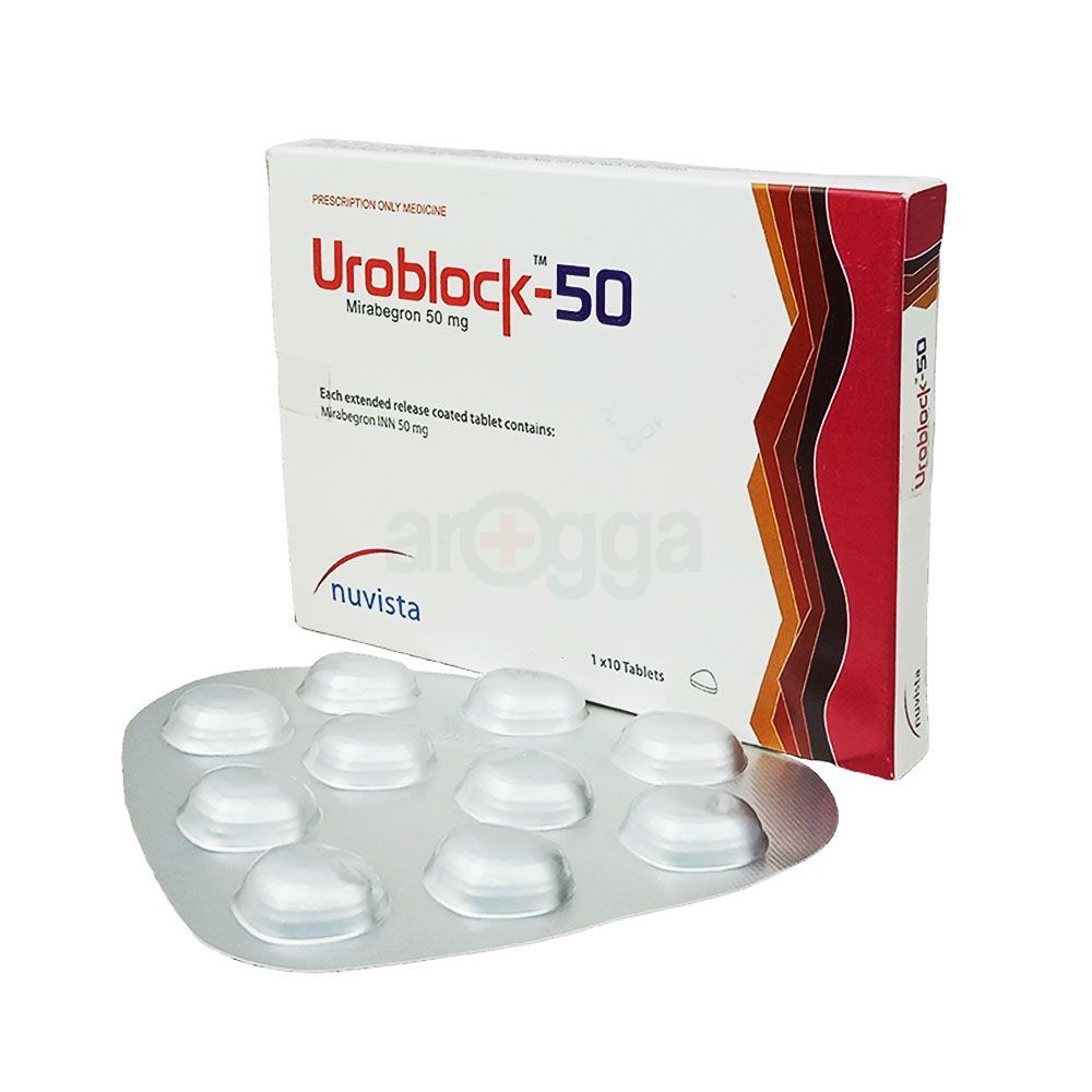 Uroblock -50mg tablet - Arogga Online Pharmacy