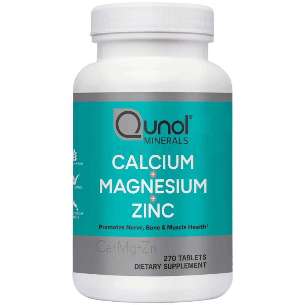 Qunol Calcium 3 in 1 Tablets with Calcium, Magnesium & Zinc for Immune ...