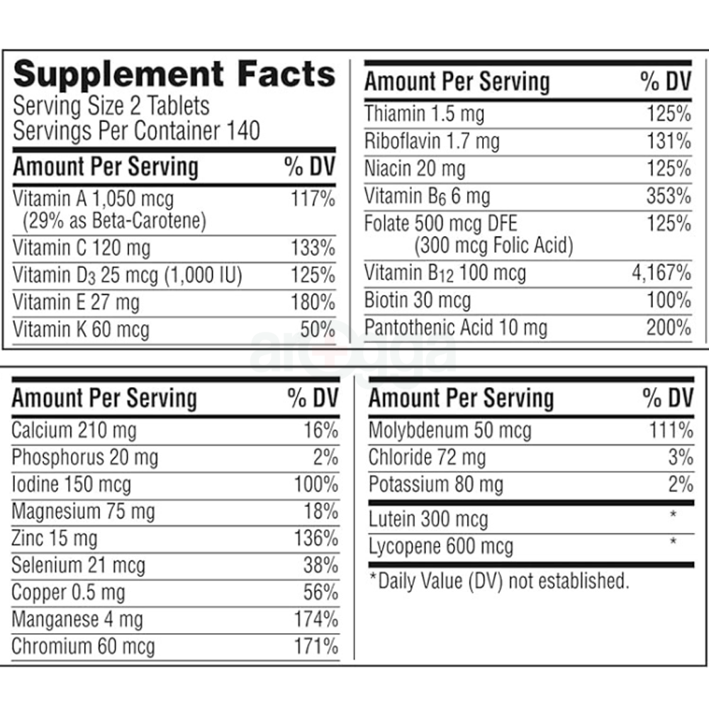 Centrum Minis Silver Multivitamin for Men 50 Plus, 280 tablets - Arogga ...