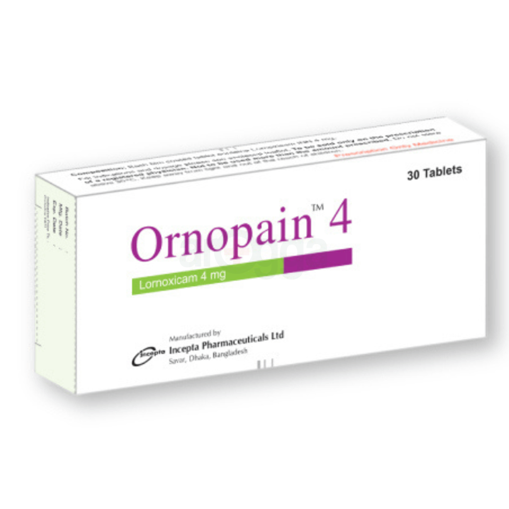 Ornopain 4mg tablet - Arogga Online Pharmacy