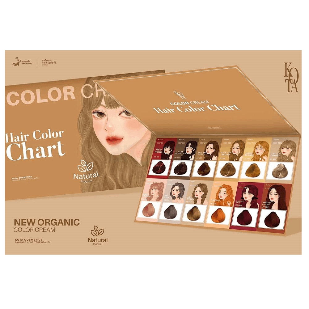 Kota Cosmetics Hair Color Cream Sepia - Ash Brown - Arogga Beauty Store