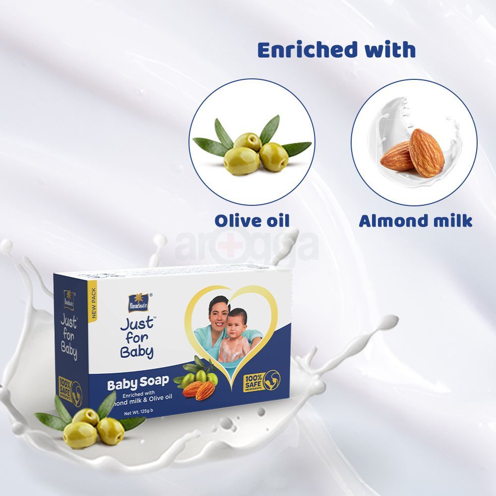 Parachute Just for Baby - Baby Soap 75g Pack of 3 Combo (75g x 3 ...