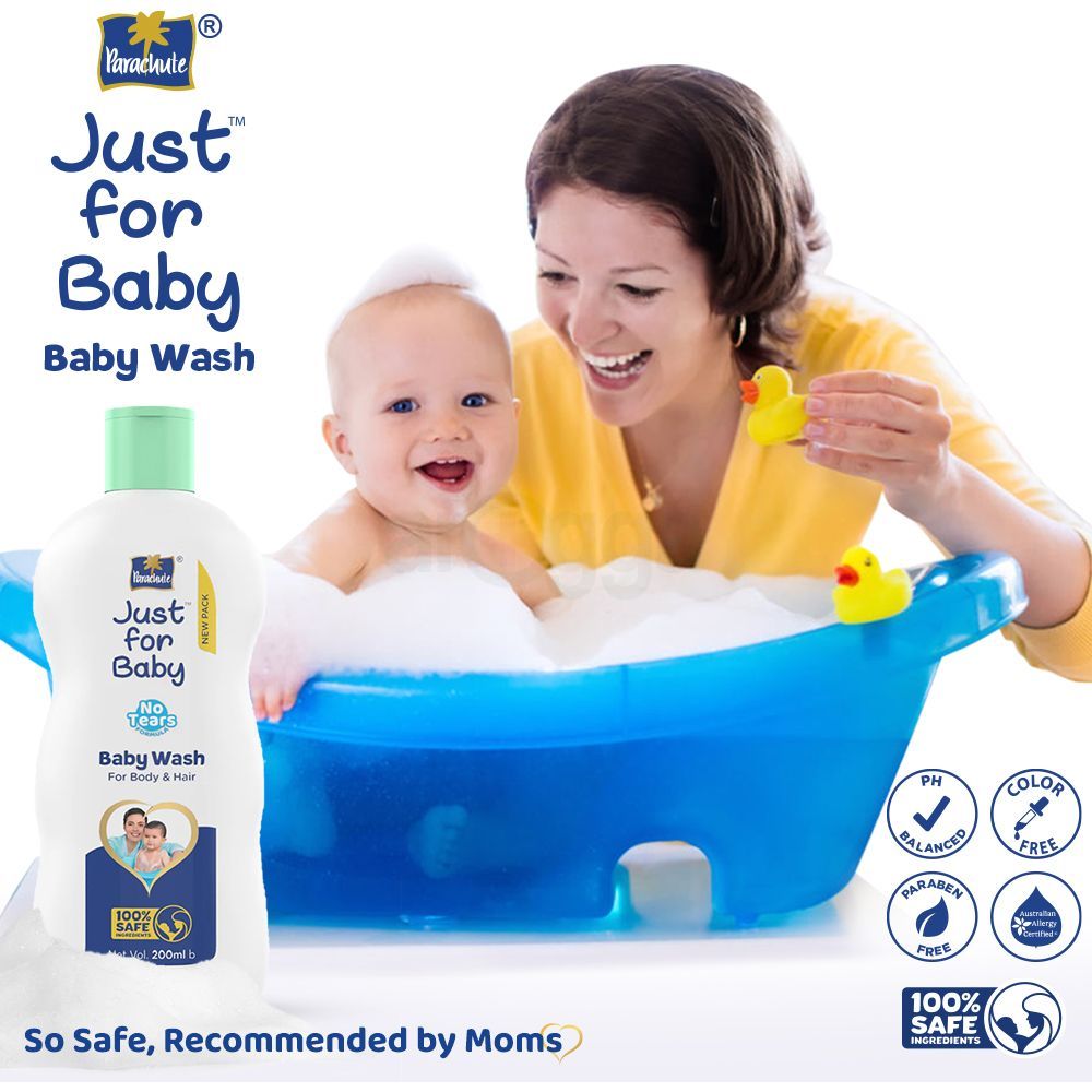 Parachute Just for Baby - Baby Wash 200ml (Baby Soap 75g Free) - Arogga ...