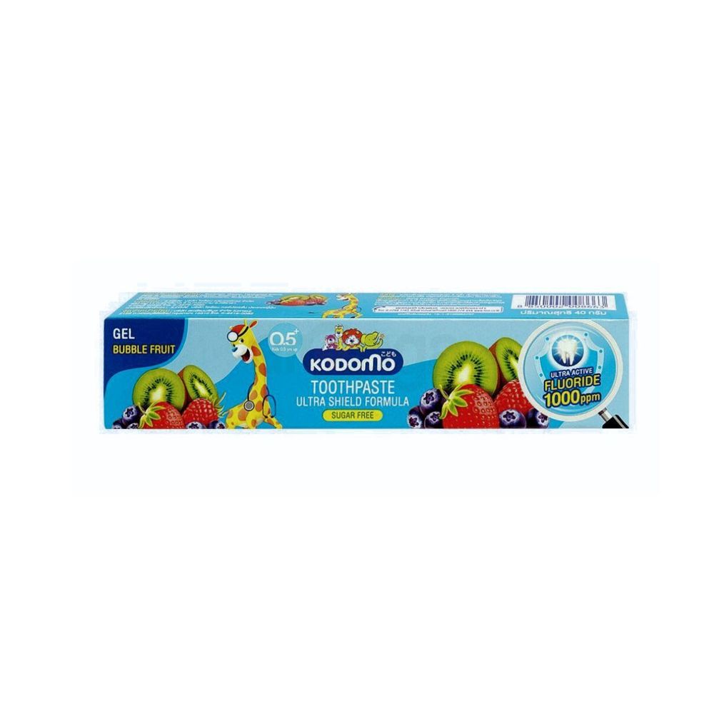 Kodomo Bubble Fruit Gel Ultra Shield Formula Sugar Free Toothpaste for ...