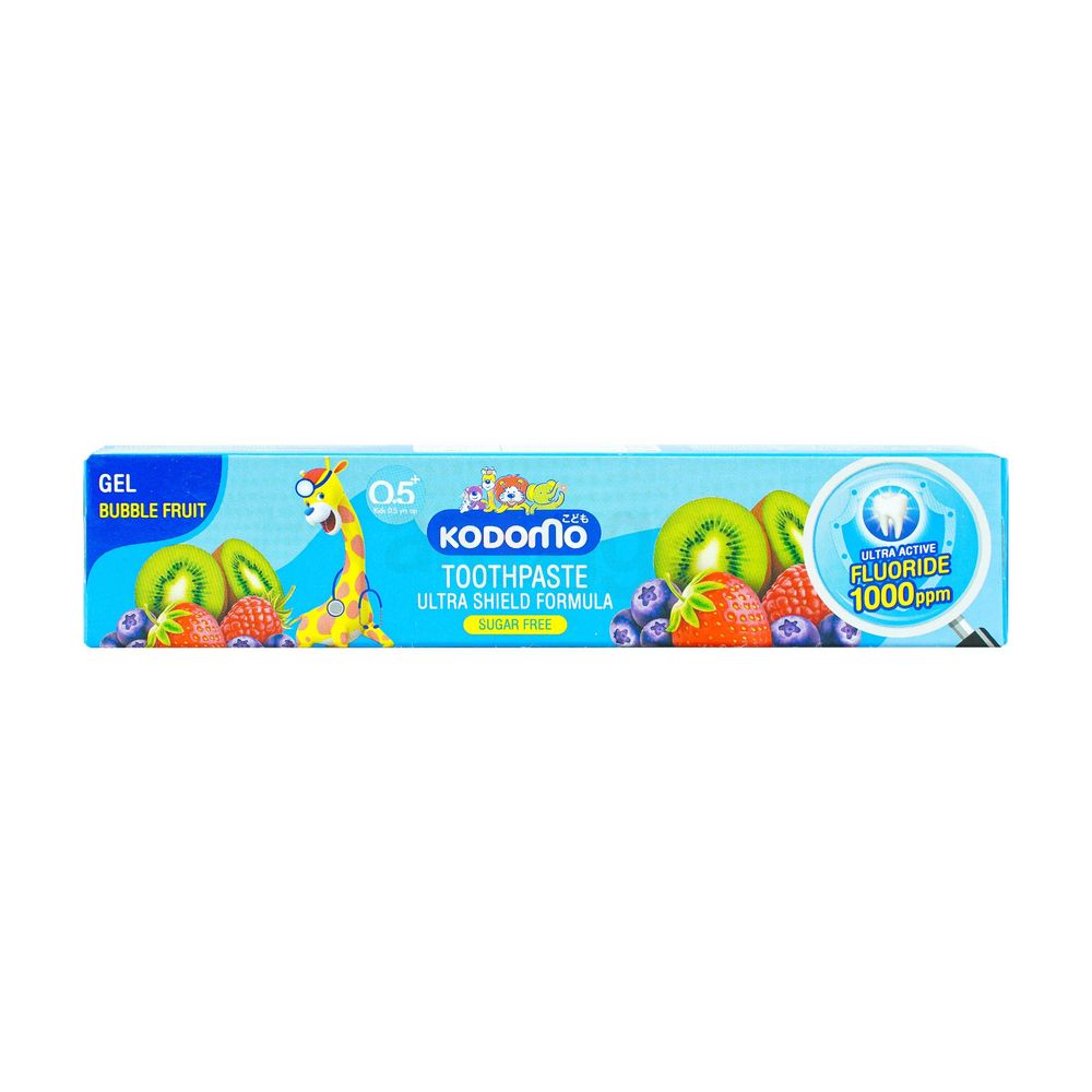 Kodomo Bubble Fruit Gel Ultra Shield Formula Sugar Free Toothpaste for ...