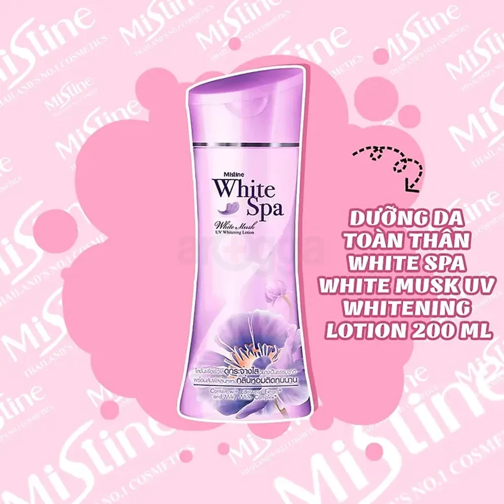 Mistine White Spa White Musk UV Whitening Lotion - Arogga Beauty Store