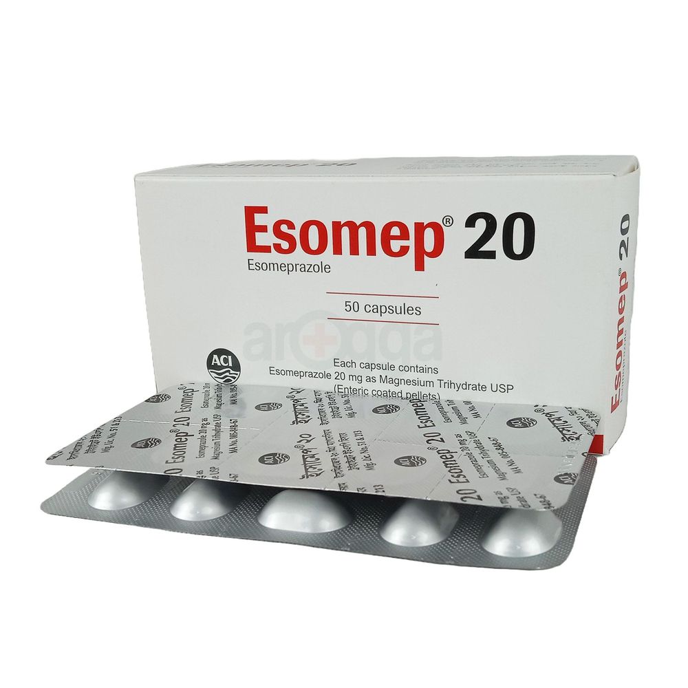 Esomep 20mg Capsule - Arogga Online Pharmacy