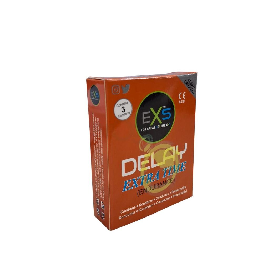 EXS Delay Endurance Extra Time Condom Single Pack 3pcs Condom - Long Lasting Extra Time Condom ...