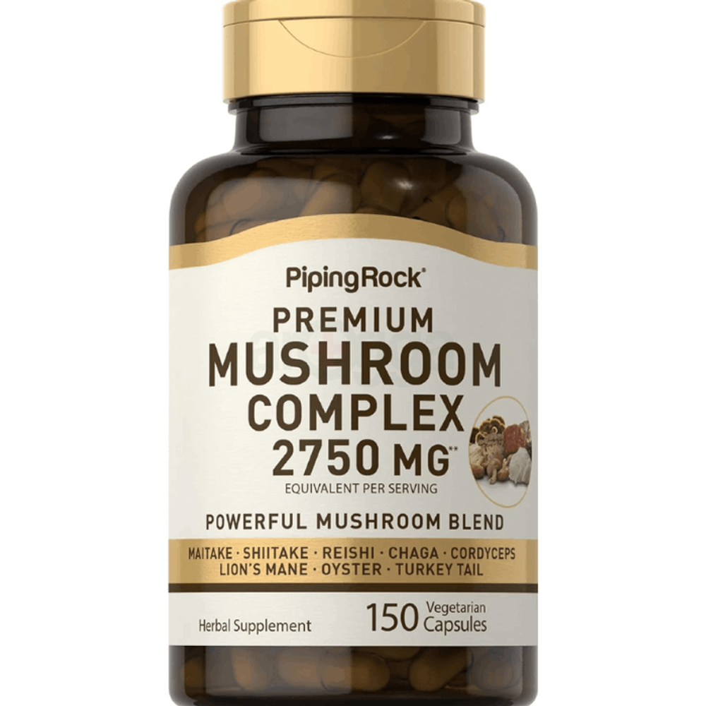 Piping Rock Mushroom Complex Capsules | 2750 mg | 150 Pills - Arogga ...