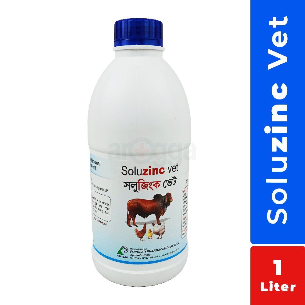 Soluzinc Vet Oral Solution 1 Liter - Arogga Online Pharmacy