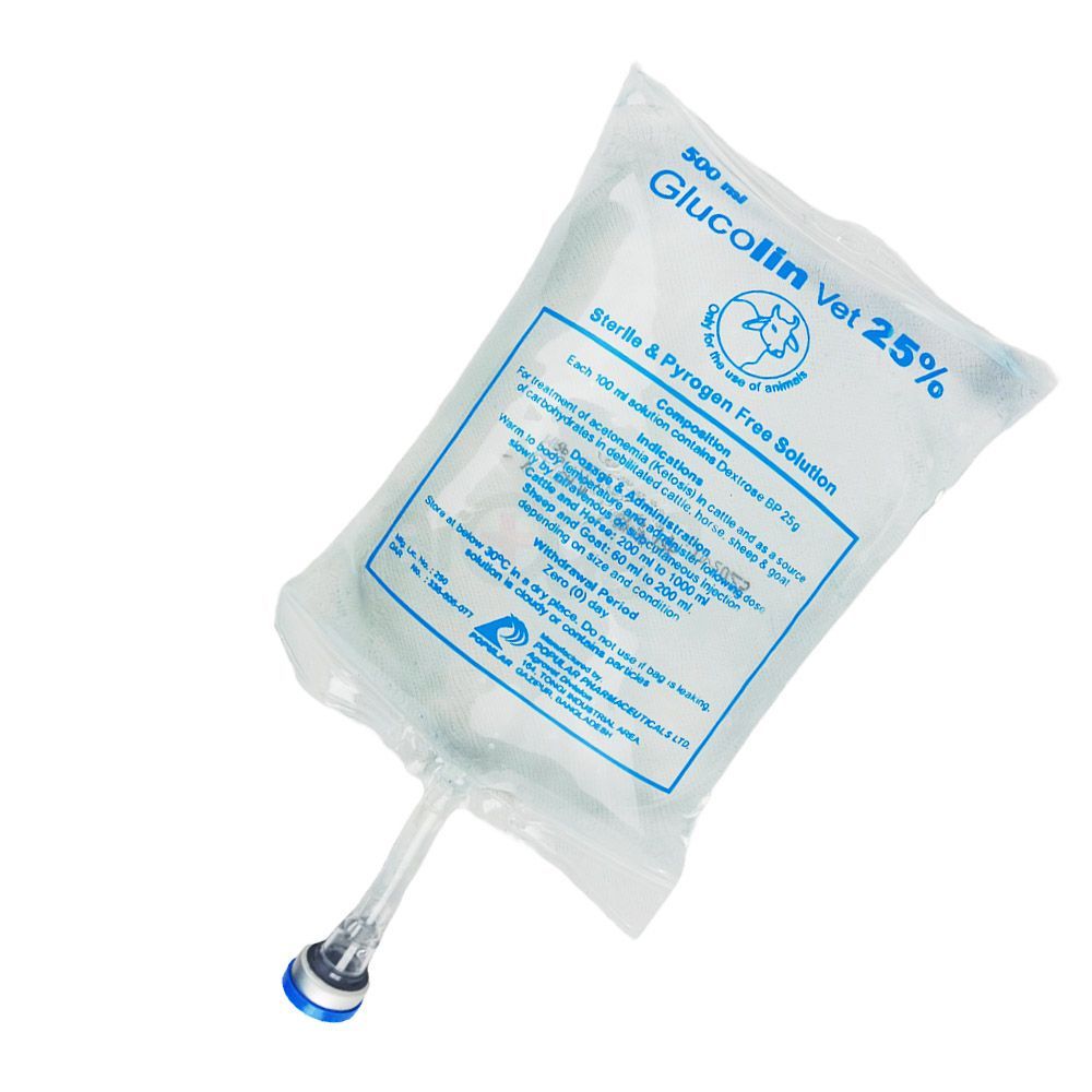 Glucolin Vet 25% 500ml Infusion - Arogga Online Pharmacy