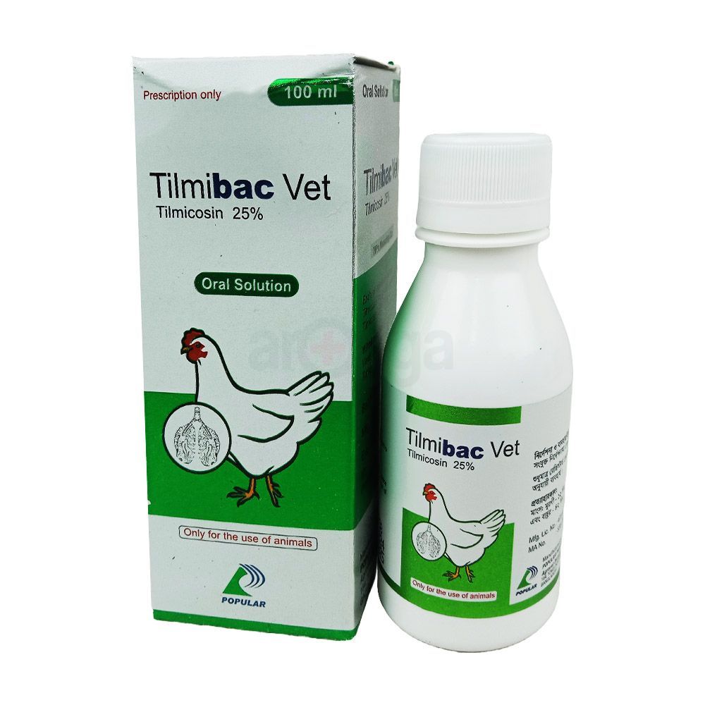 Tilmibac Vet Oral Solution 100ml - Arogga Online Pharmacy