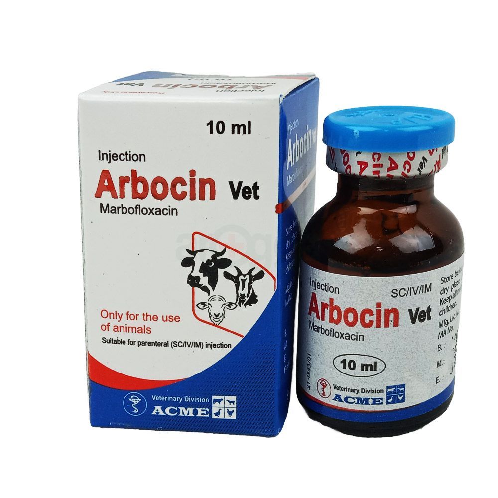 Arbocin Vet Injection 10ml - Arogga Online Pharmacy