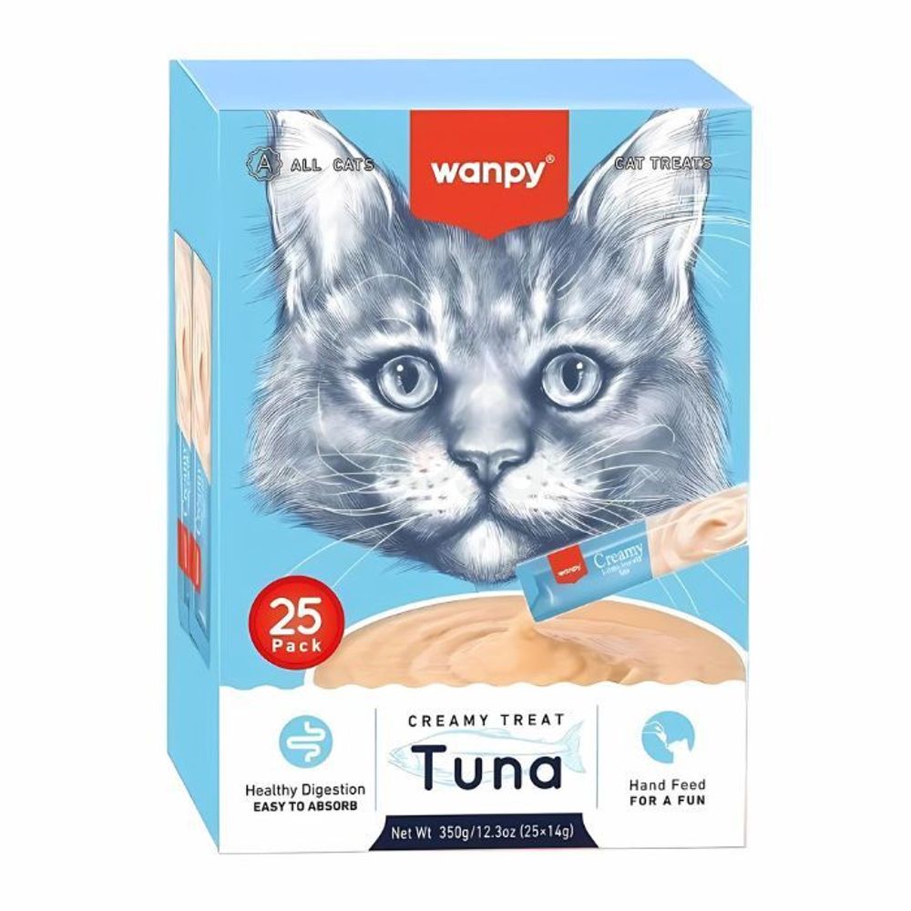 Wanpy Creamy Treat Tuna 25pc Pack*14gm (350gm) - Arogga Online Pharmacy