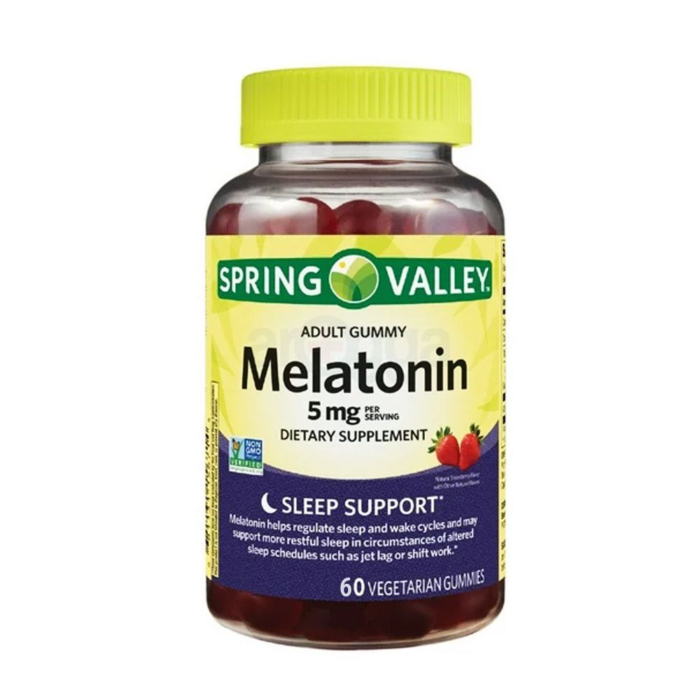 Spring Valley Adult Melatonin 5mg Sleep Support Dietary Supplement 60 ...