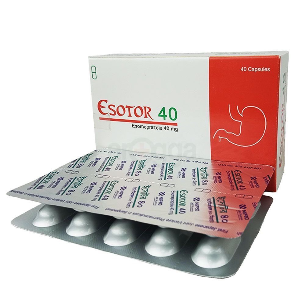 Esotor 40mg Capsule 40mg Capsule - Arogga Online Pharmacy