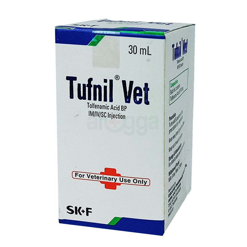 Tufnil Vet 30ml IM/IV/SC Injection - Arogga Online Pharmacy