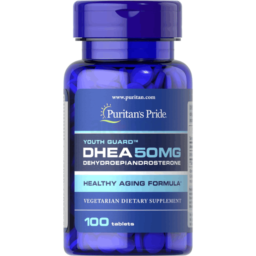 Puritan's Pride Youth Guard Dhea Healthy Aging Formula 50mg 100 Tablets - Arogga Online Pharmacy