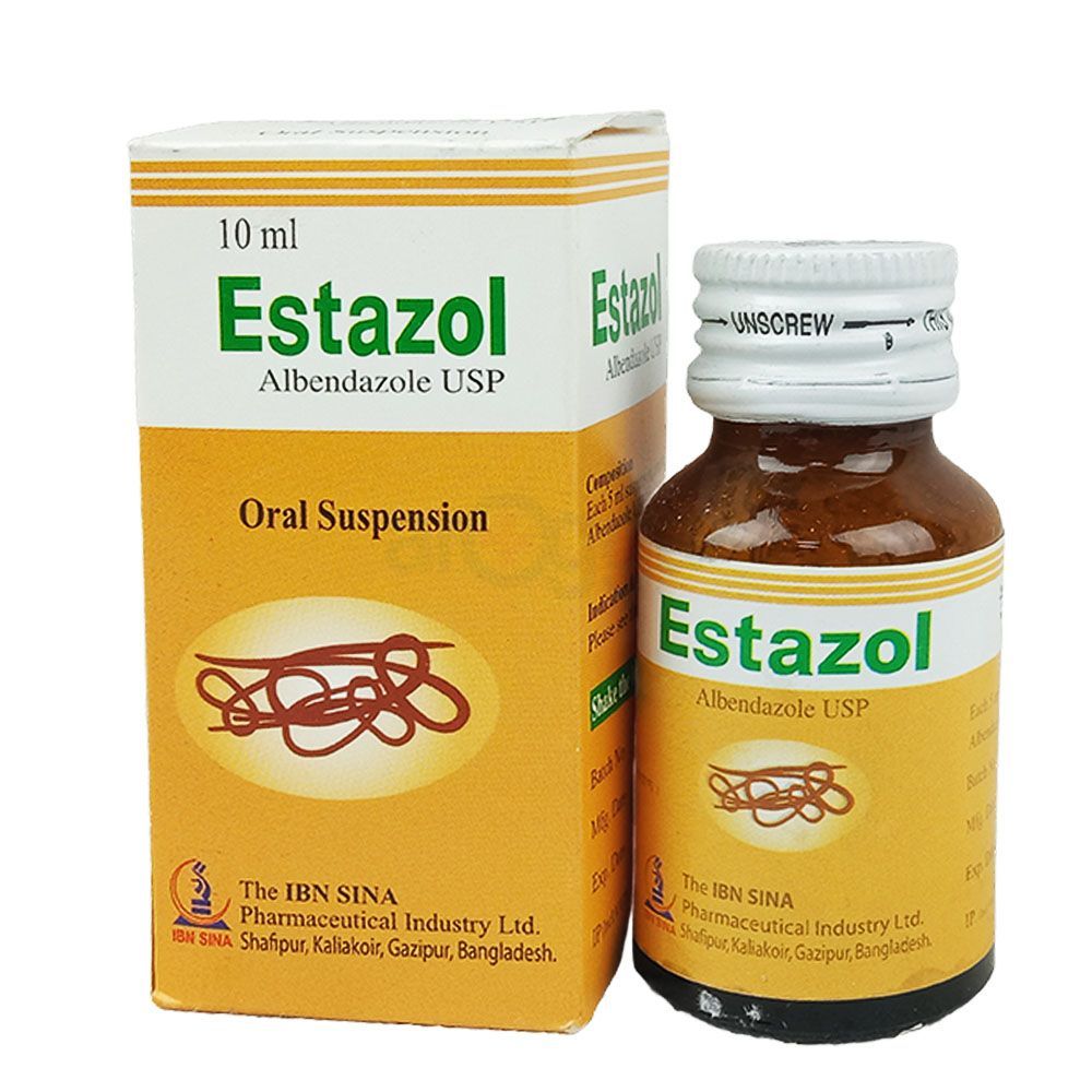 Estazol 200mg/5ml Suspension - Arogga Online Pharmacy