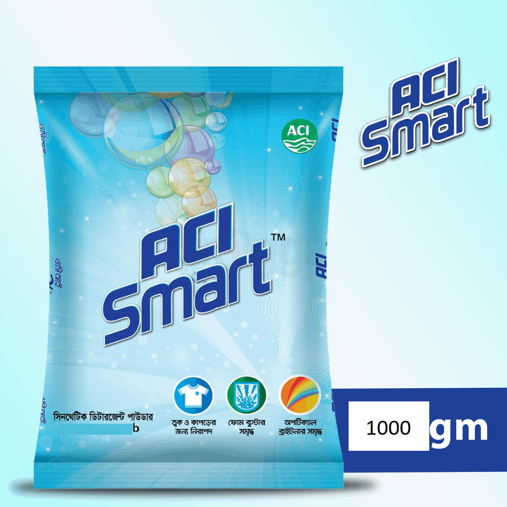 ACI Smart Washing Powder 1 kg - Arogga Online Pharmacy