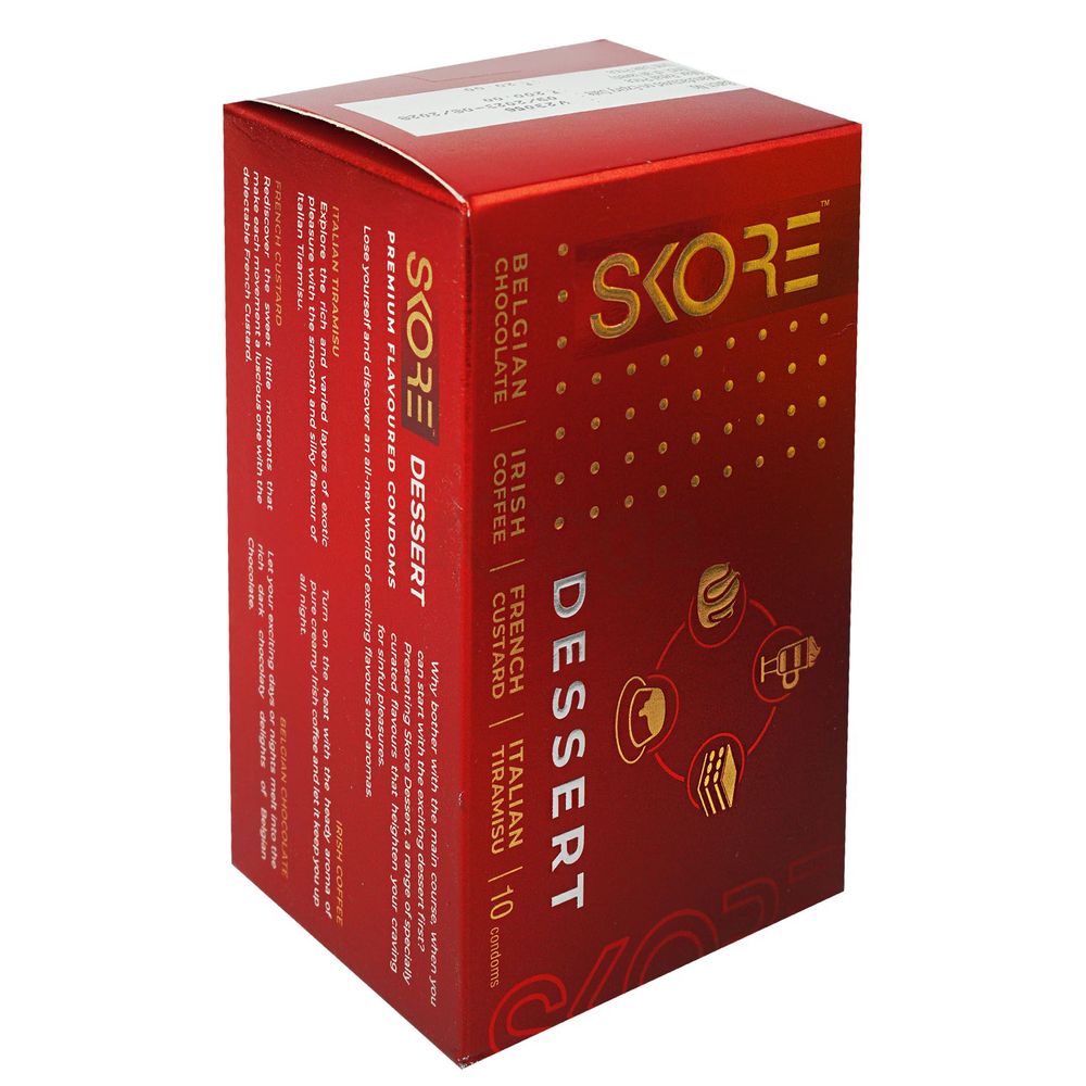 Skore Dessert Premium Flavoured Condoms 1 pack (10pcs) - Arogga Online ...