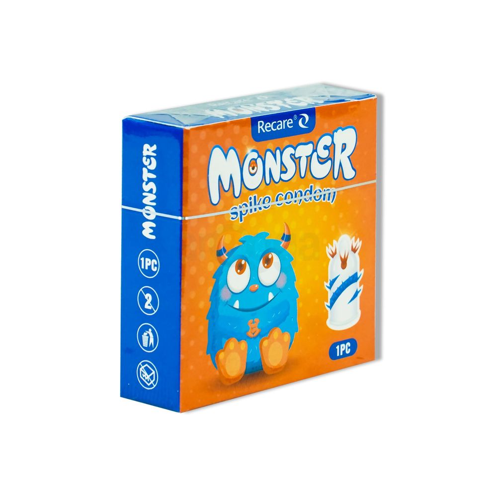 Recare Monster Condom - Spike Funny Shape Condom 1Pcs Pack Orange ... Recare Monster Condom - Spike Funny Shape Condom 1Pcs Pack Orange ...