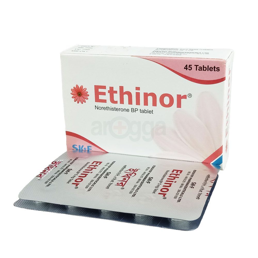 Ethinor 5mg Tablet - Arogga Online Pharmacy