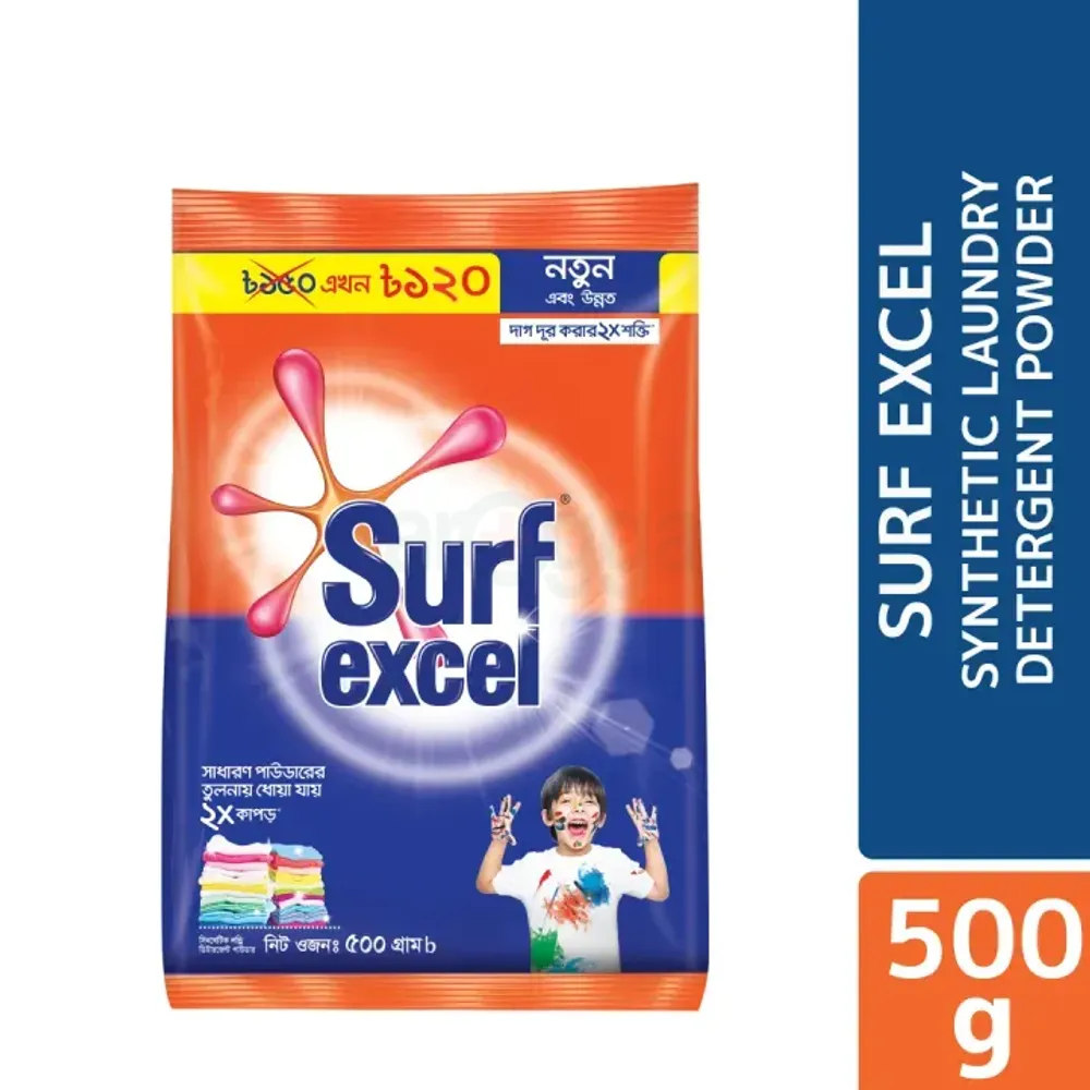 Surf Excel Synthetic Laundry Detergent Powder 500g price in Bangladesh ...