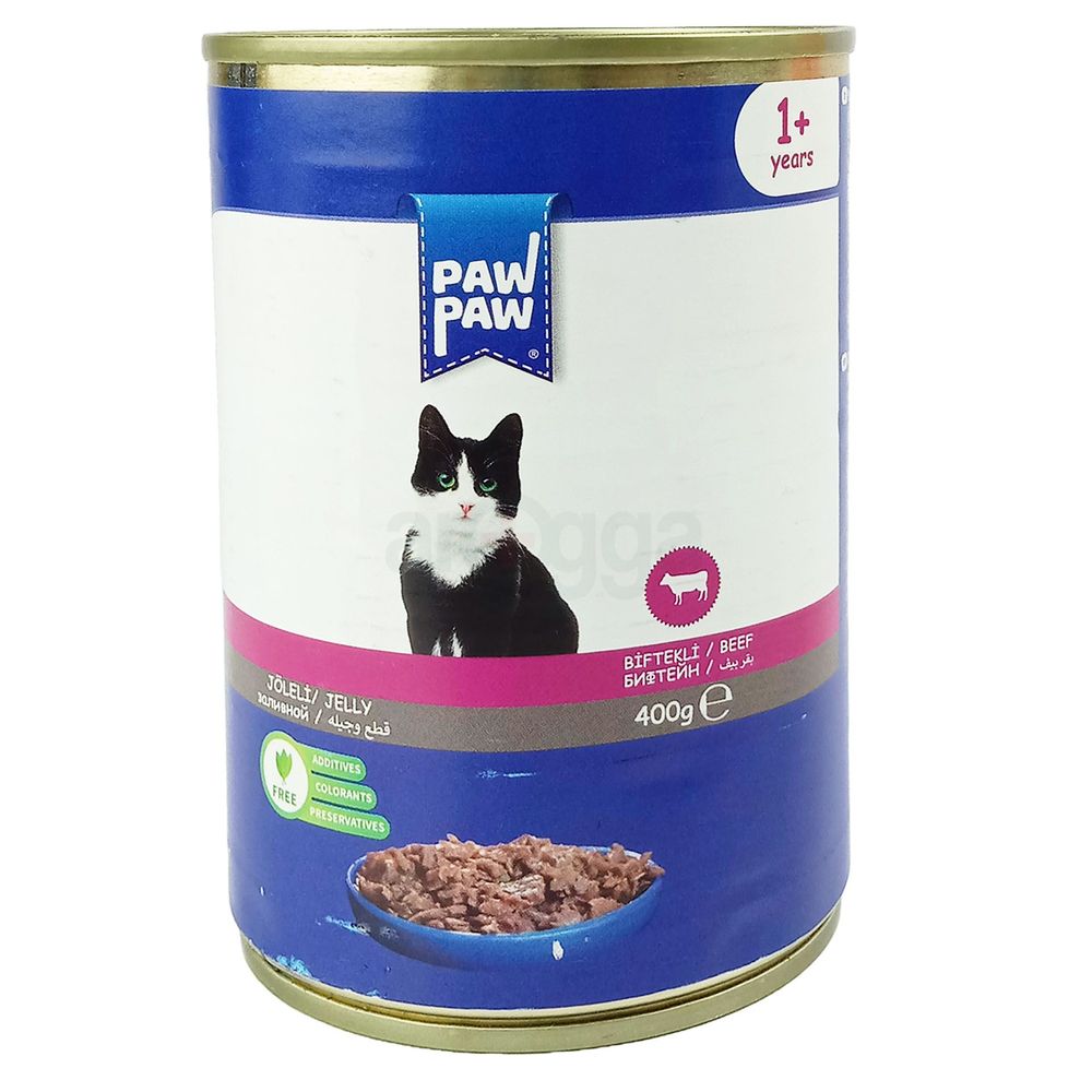 Paw Paw Adult Cat Food 400g Can Beef price in Bangladesh | Arogga
