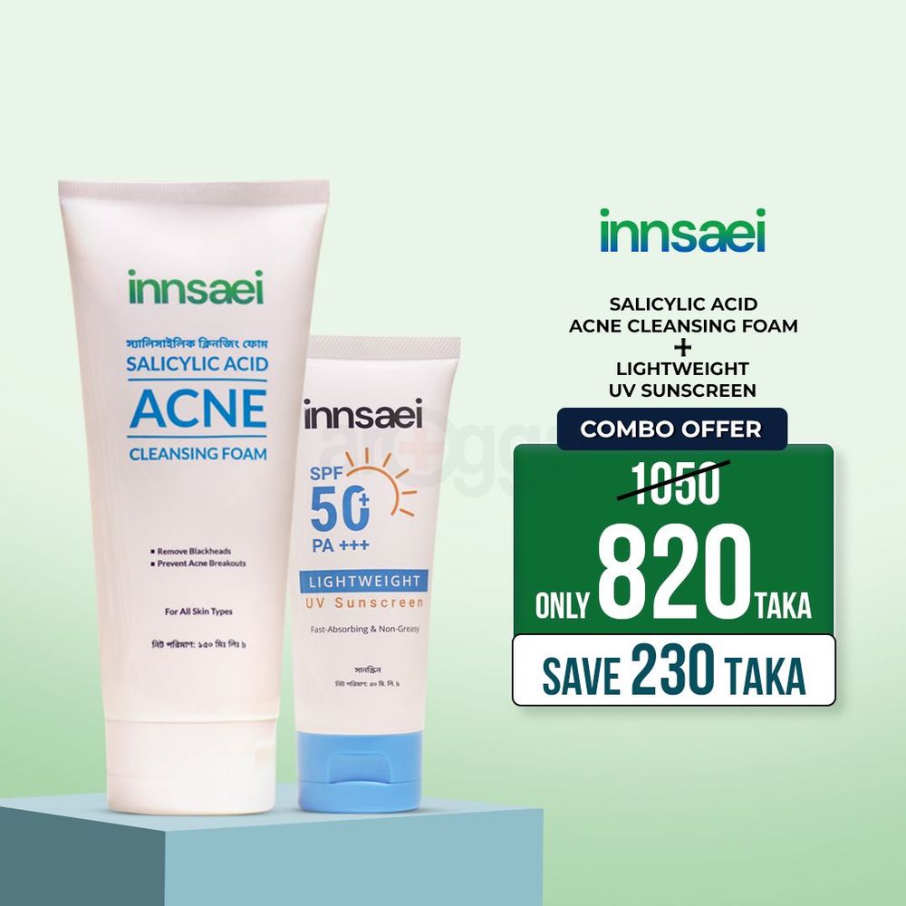 Innsaei Salicylic Acid Acne Solution Cleansing Foam 150ml and Innsaei ...