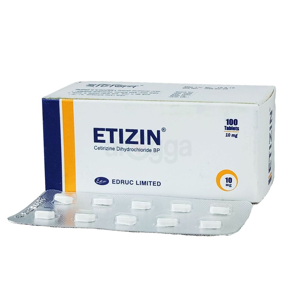 Etizin 10mg Tablet - Arogga Online Pharmacy