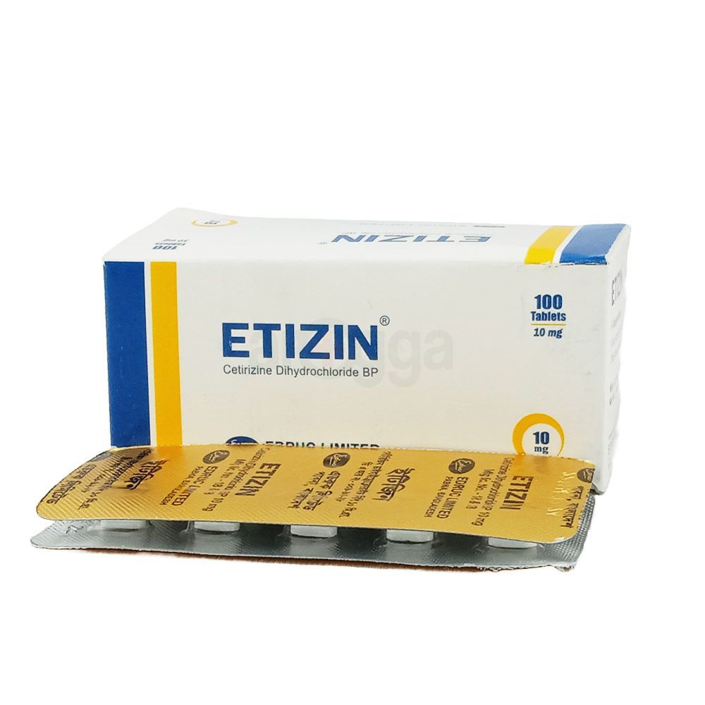 Etizin 10mg Tablet - Arogga Online Pharmacy