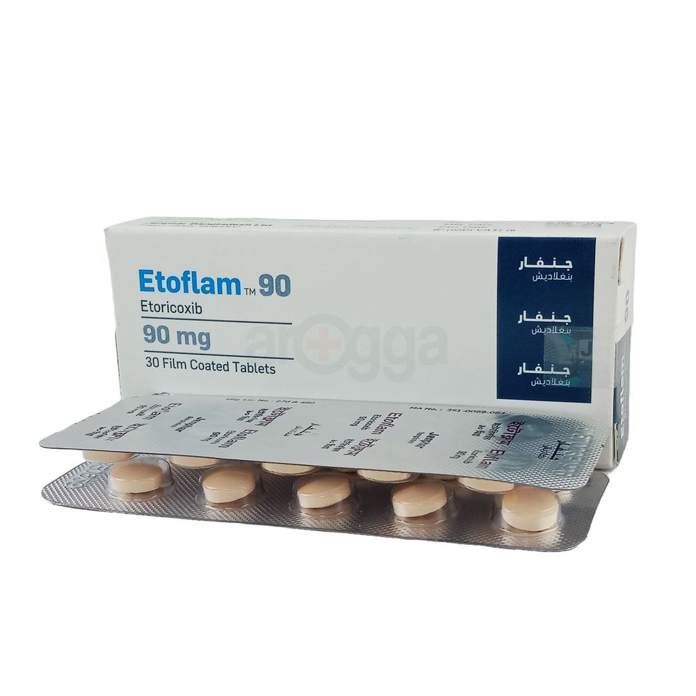 Etoflam 90mg Tablet - Arogga Online Pharmacy