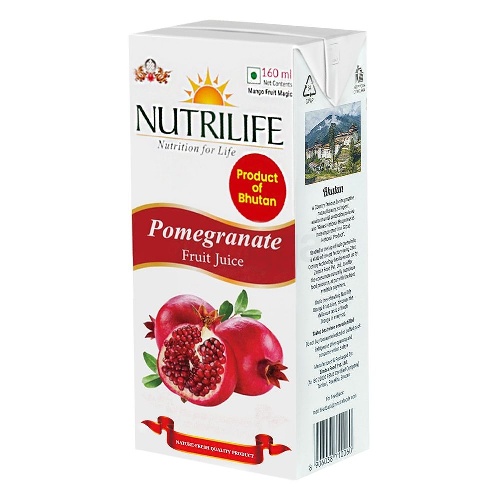 Nutrilife Pomegrante 160ml - Arogga Ltd