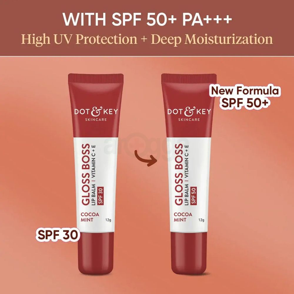 Dot and Key Gloss Boss Vitamin C + E Lip Balm with SPF 50 - Cocoa Mint ...