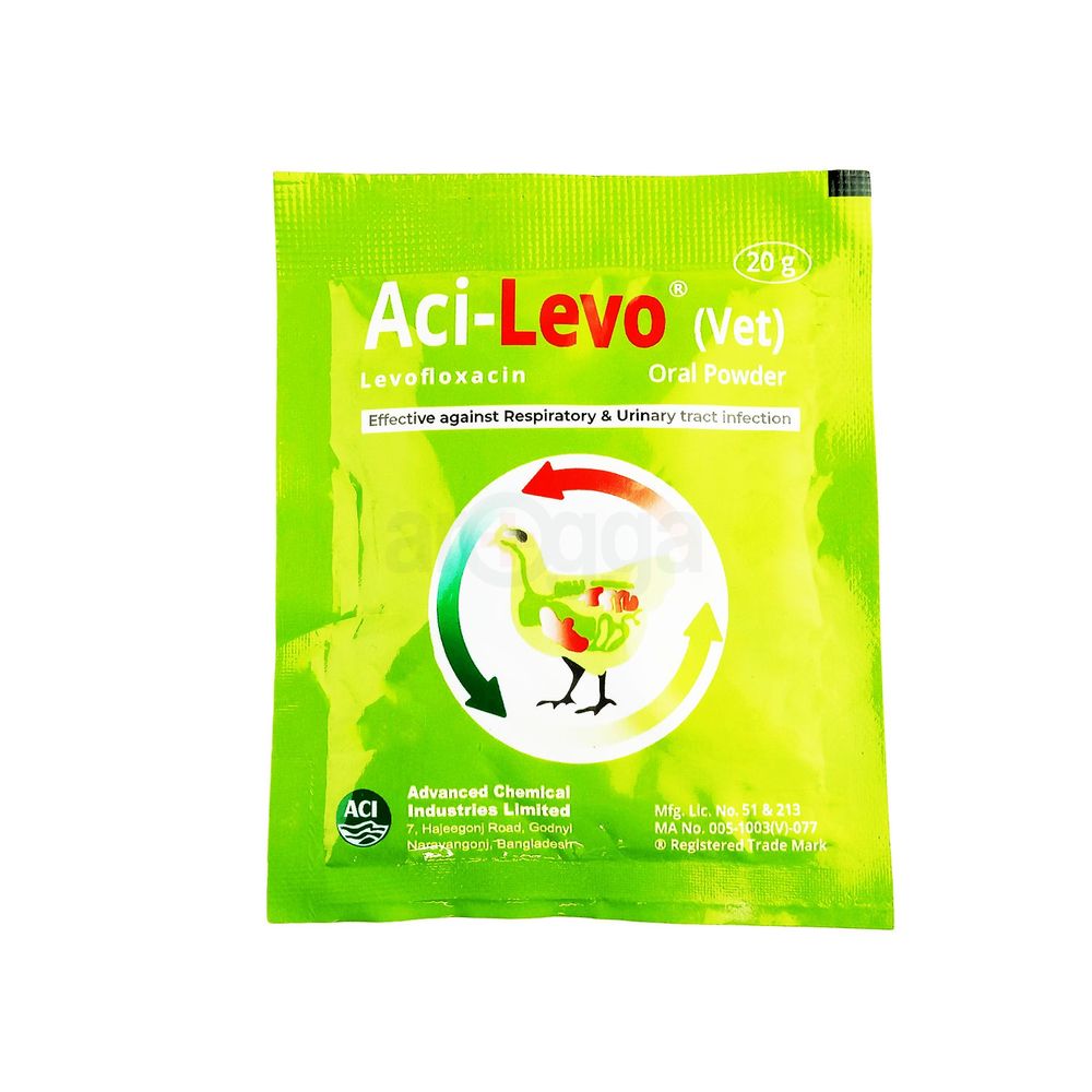 ACI-Levo Oral Powder (Vet) 20gm Pack - Arogga Online Pharmacy