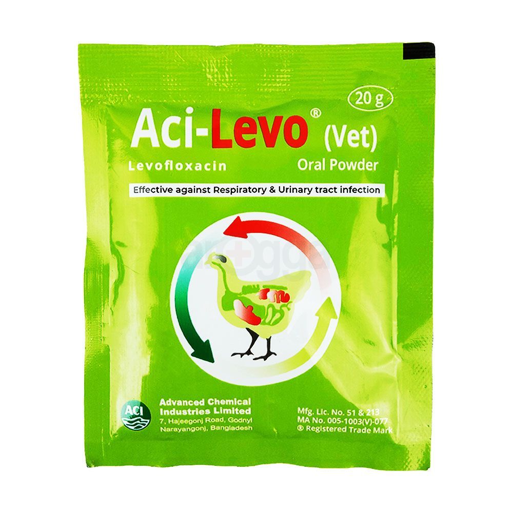 ACI-Levo Oral Powder (Vet) 20gm Pack - Arogga Online Pharmacy