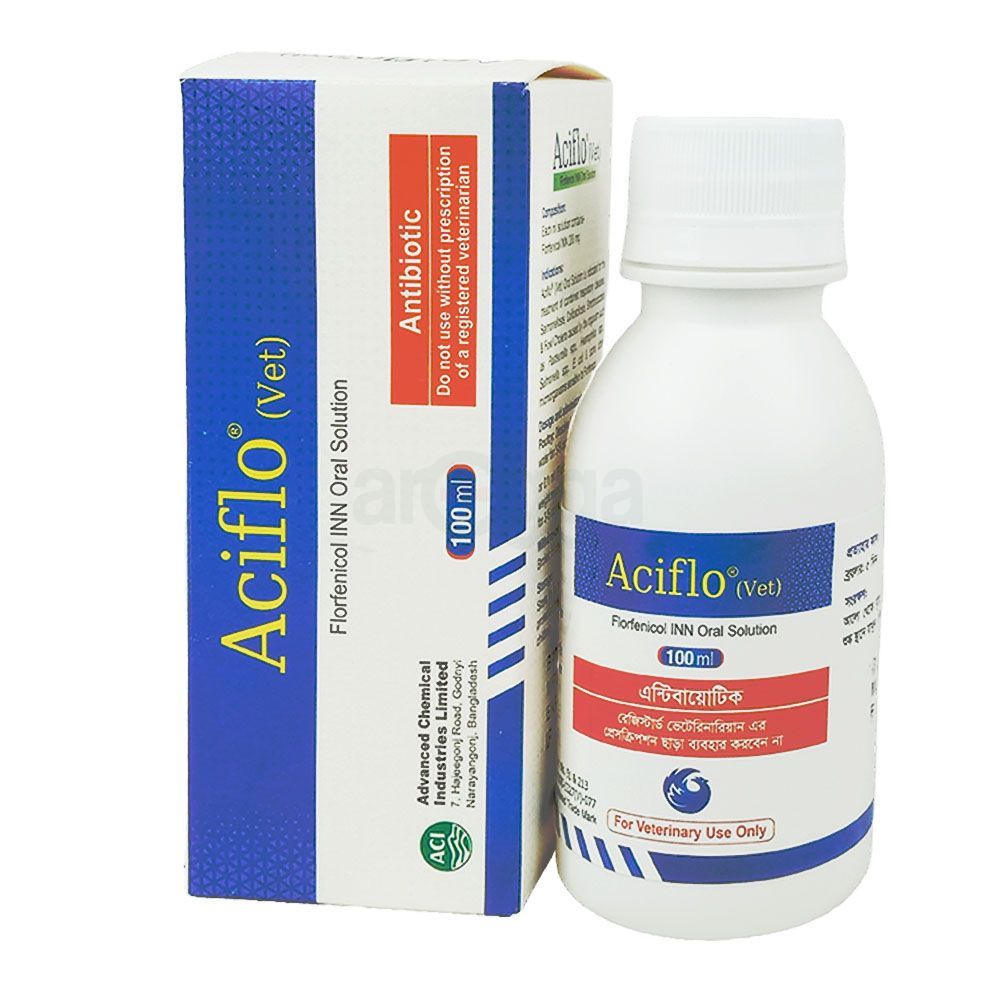 Aciflo Oral Solution (Vet) 100ml - Arogga Online Pharmacy