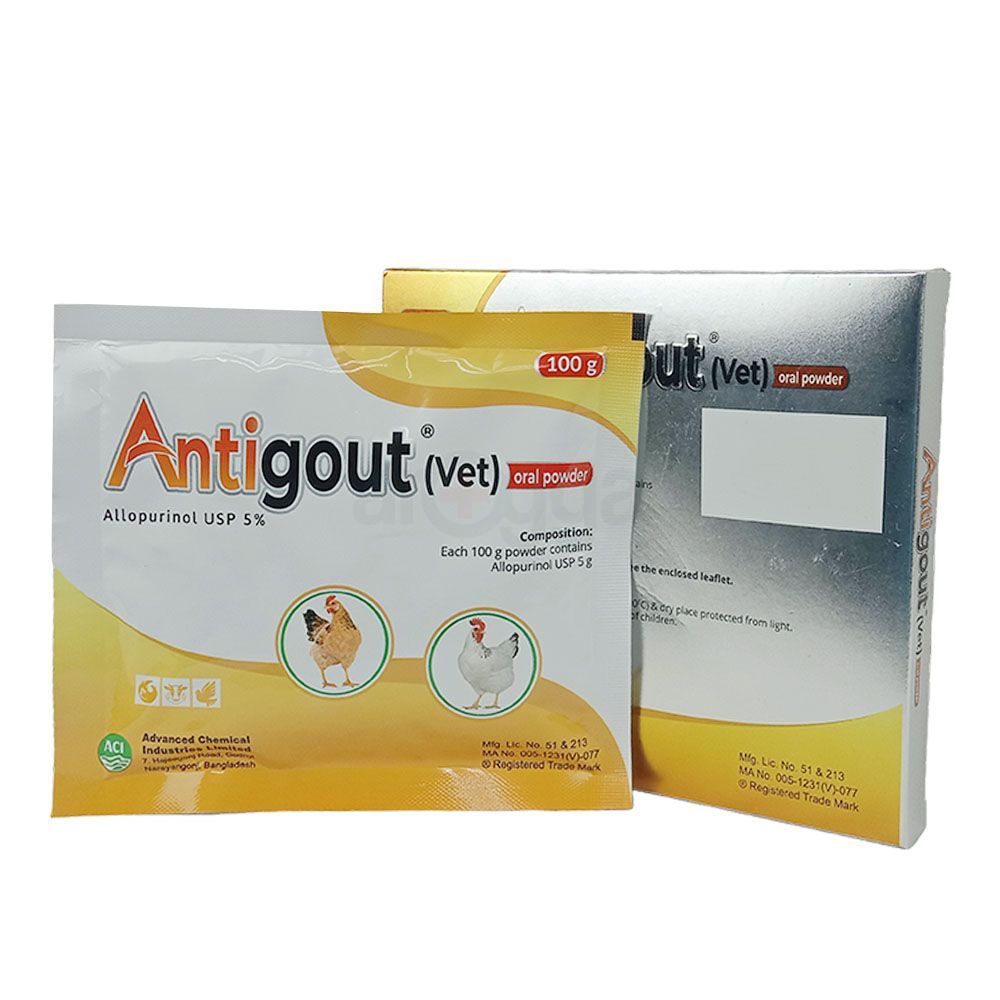 Antigout Oral Powder (Vet) 100gm - Arogga Online Pharmacy